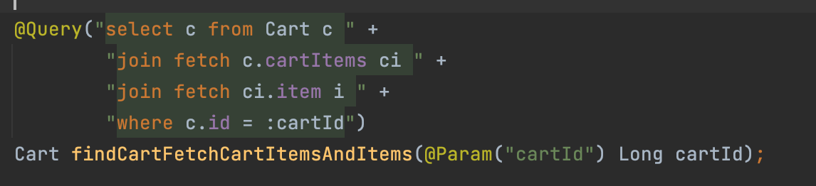 [ecommerce] JPA N + 1 문제 (장바구니 조회)