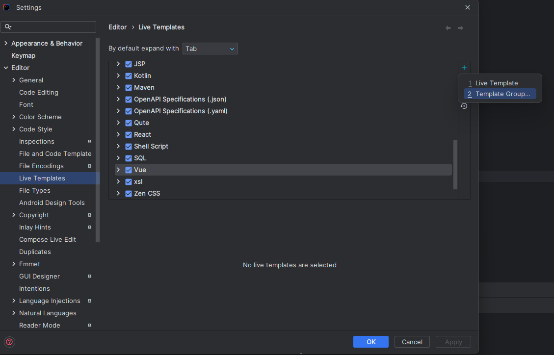 Intellij 단축키와 live templates 생성하기