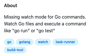 Gow: Golang의 nodemon