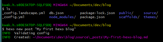 🌟GitHub blog만들기[hexo 사용법 및 테마 적용]