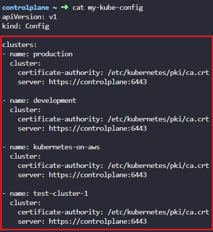 CAK - Security - Kube Config