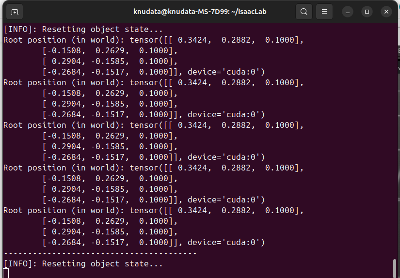 Isaac Lab Tutorial - Interacting with a rigid object