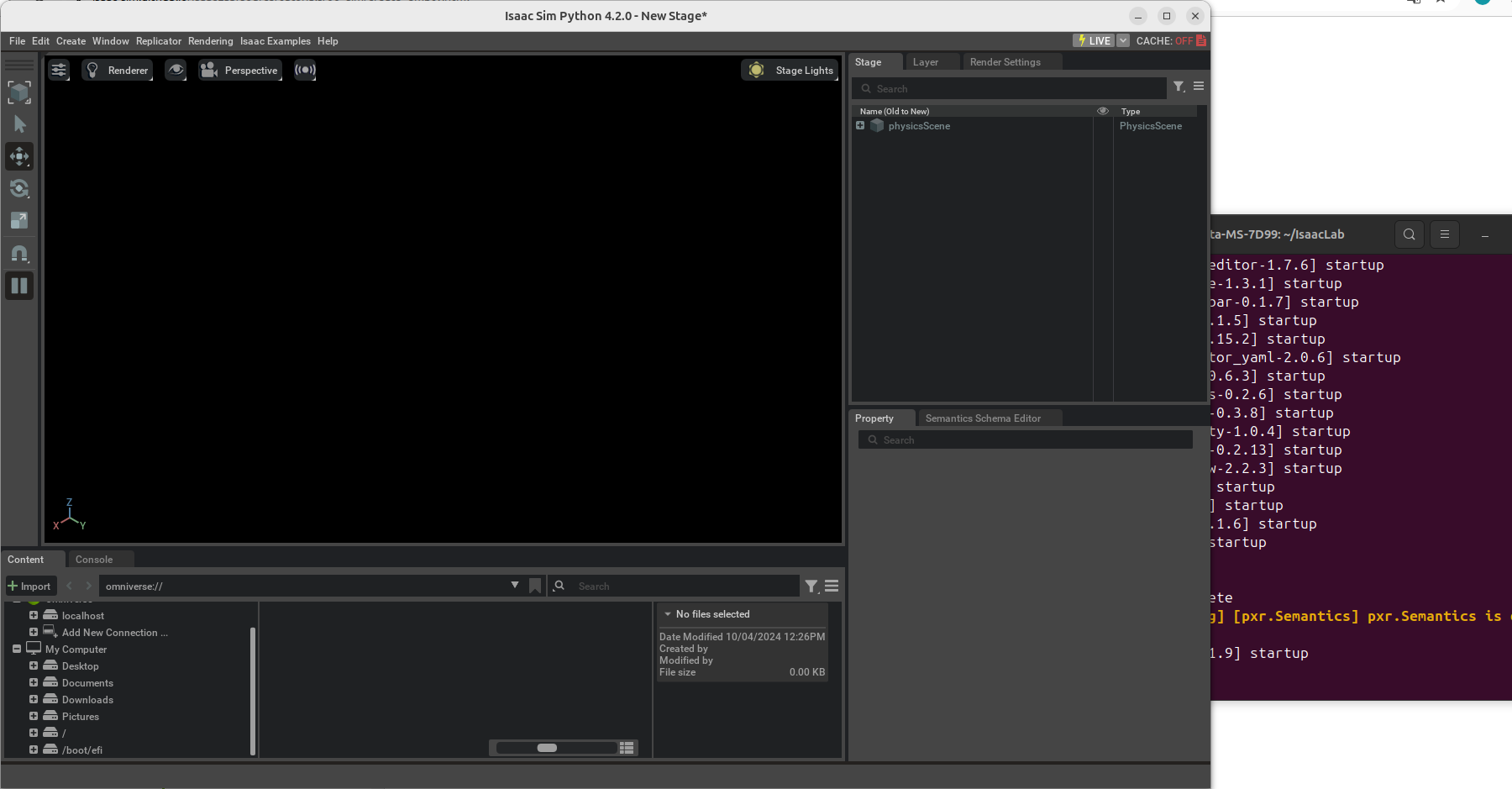 Isaac Lab Tutorial Creating An Empty Scene