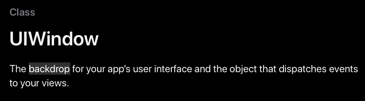 What is UIWindow in Swift?