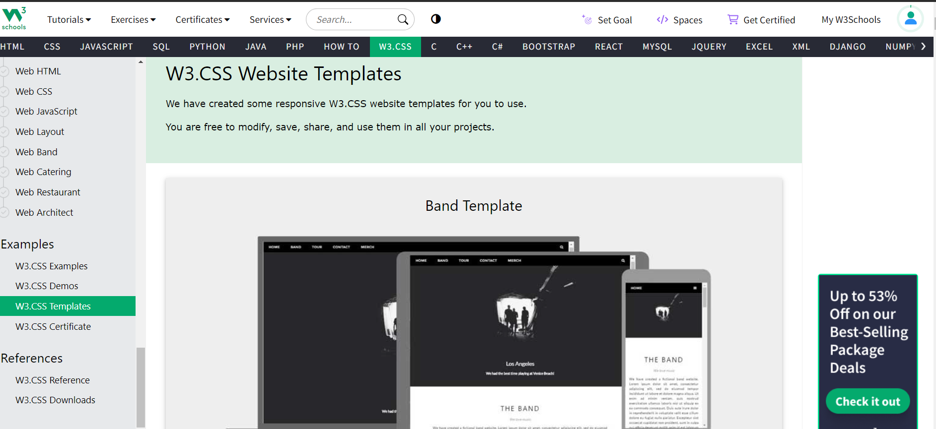 W3schools를 이용해서 포트폴리오 페이지 제작/호스팅 + GitHub에 호스팅