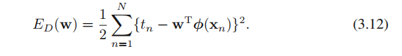 [PRML] 3. Linear Models for Regression (1)