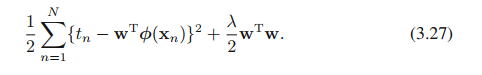 [PRML] 3. Linear Models for Regression (1)