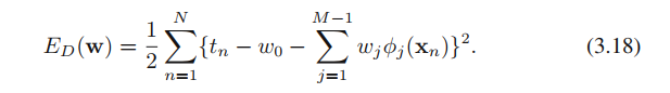 [PRML] 3. Linear Models for Regression (1)
