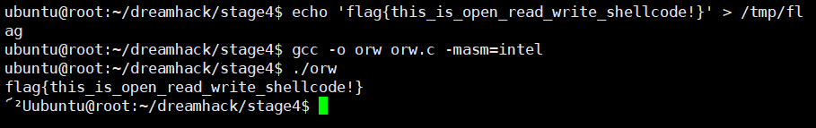 [Dreamhack - System Hacking] STAGE 4 : Exploit Tech: Shellcode
