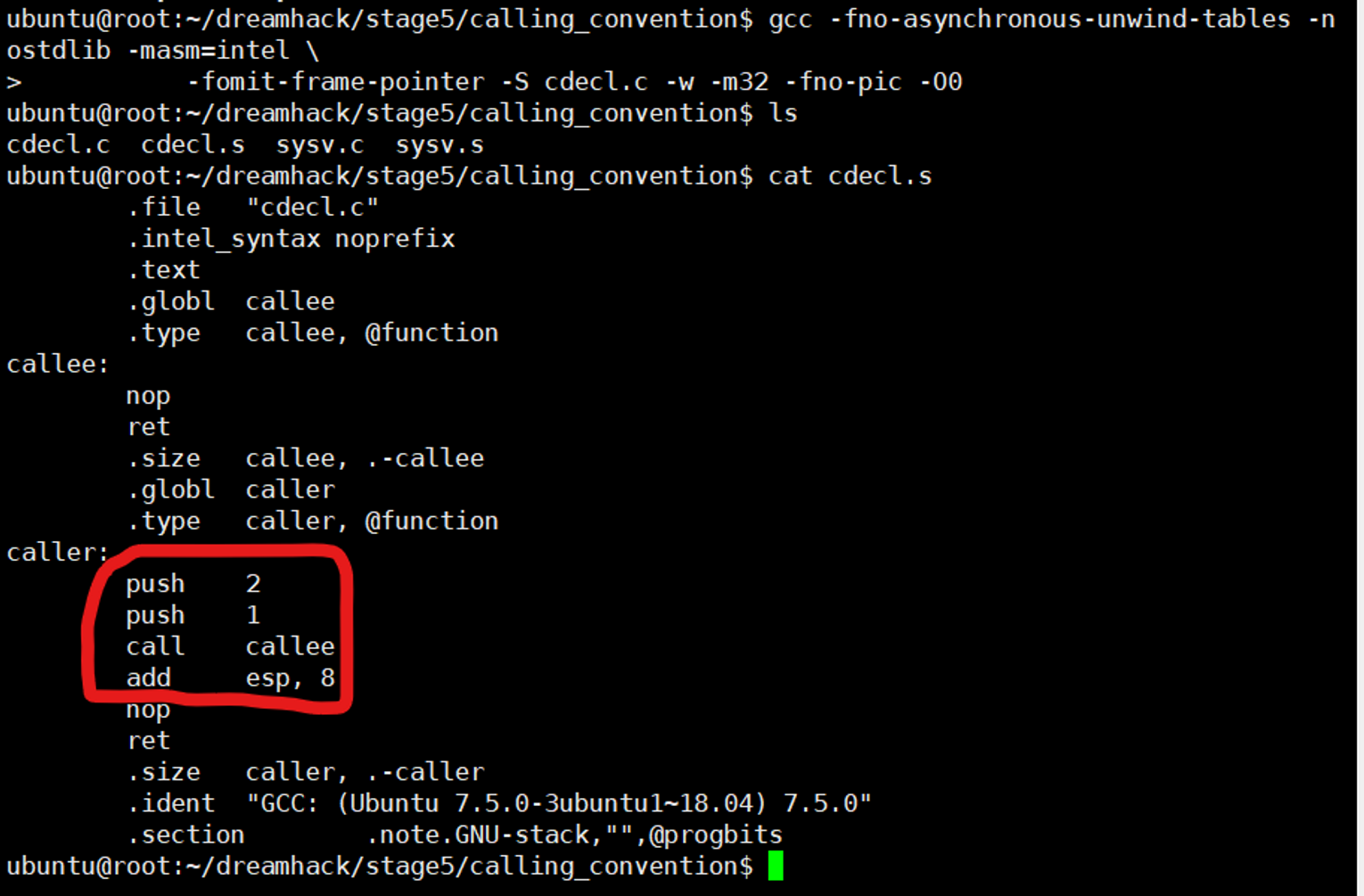 [Dreamhack - System Hacking] STAGE 5 : Calling Convention