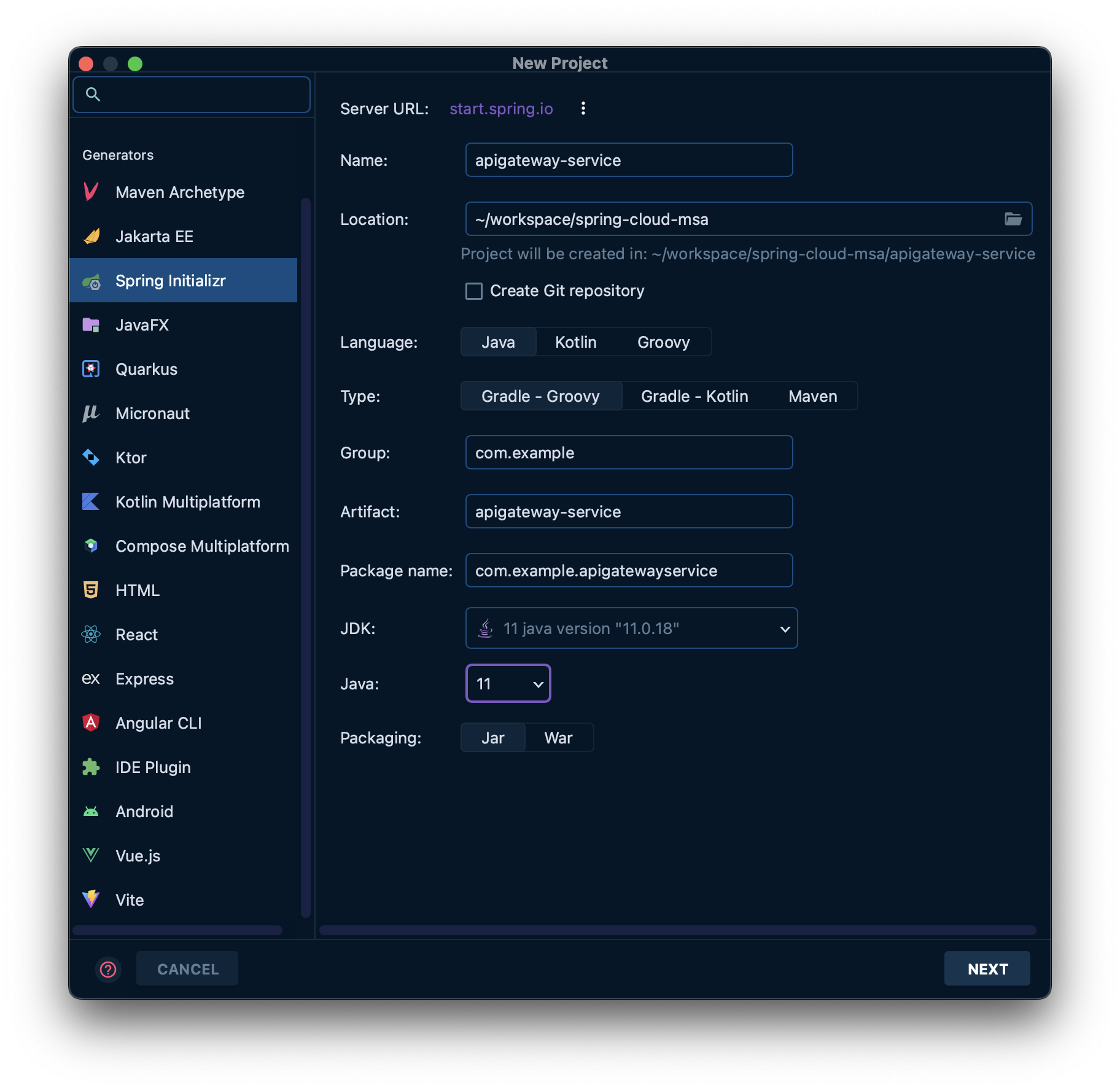 Msa Spring Cloud Gateway