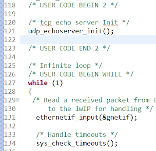 STM32 ETH + LwIP (UDP Echo Server)