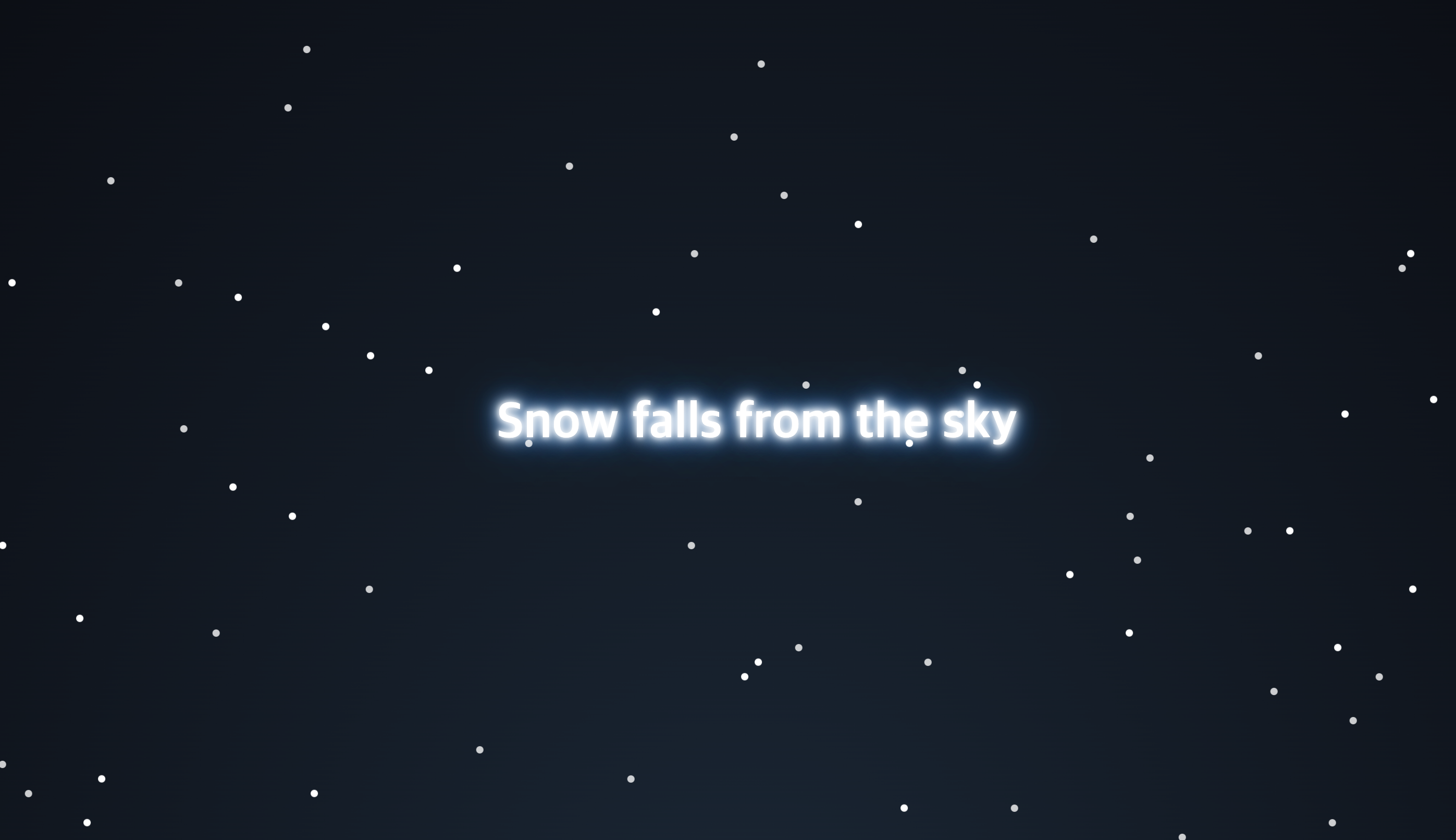 Js Challenge14 3 Snow Animation