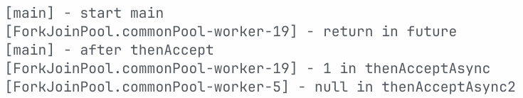 CompletableFuture [ForkJoinPool 관점에서 CompletionStage] (4/4)