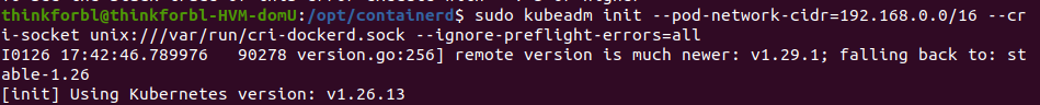 kubeadm init error kubeadm init error