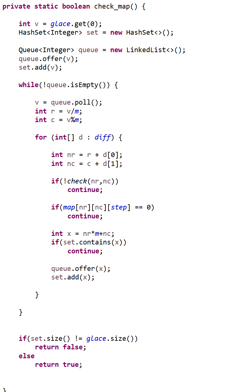 BOJ : 2573 G4 빙산.java