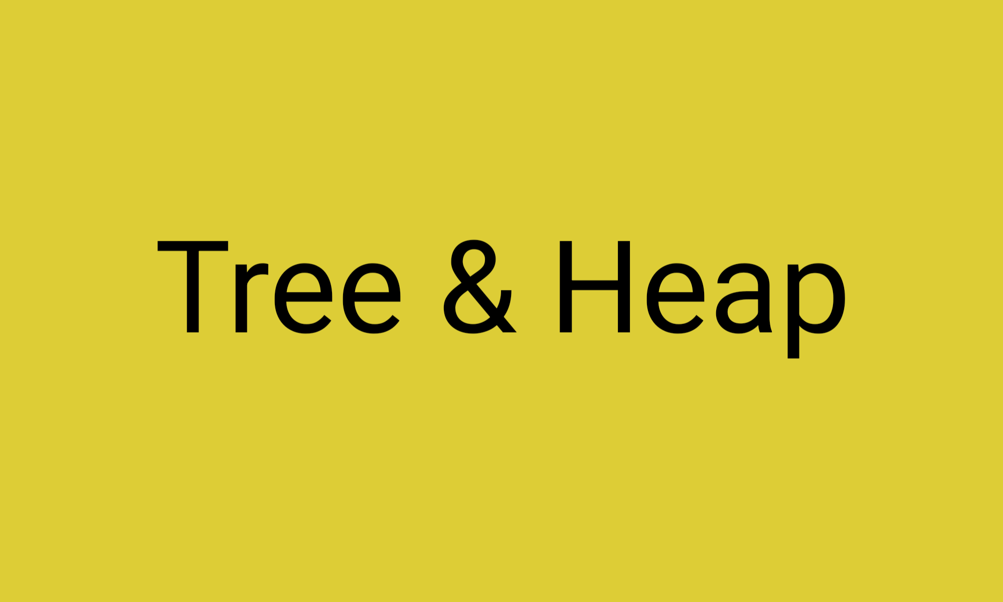  Data Structure Tree Heap