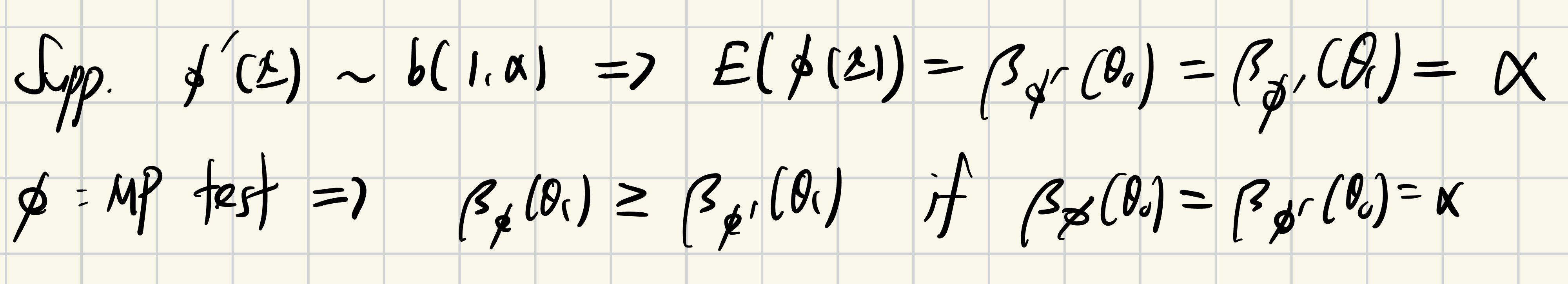 How to find MP test and UMP test