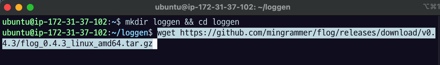 [AWS] 실습용 log generator 설치 & Log 생성