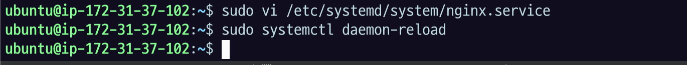 [AWS] nginx - systemctl로 nginx service 등록하기 & 죽지 않는 프로세스 만들기