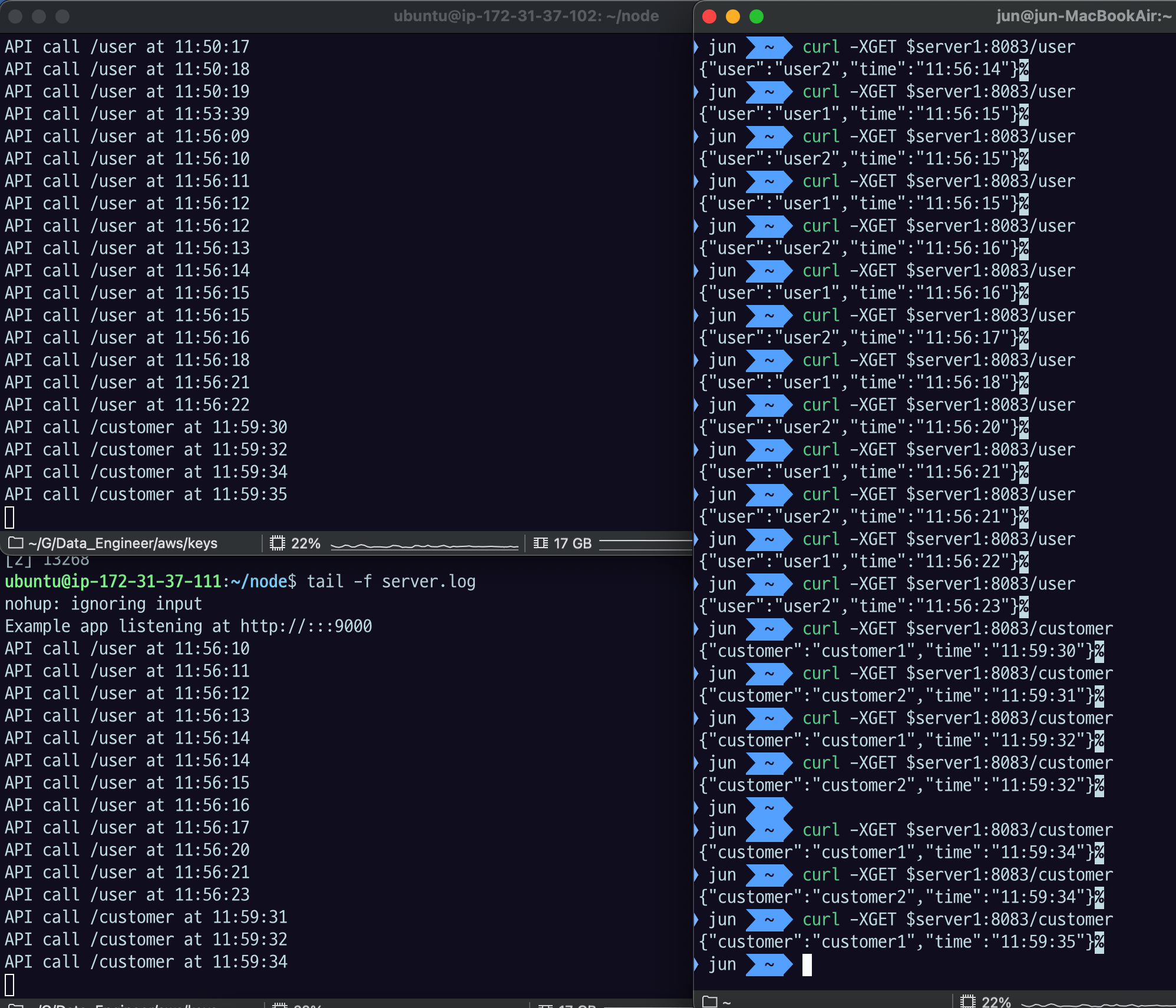 [AWS] nginx - Load Balancing