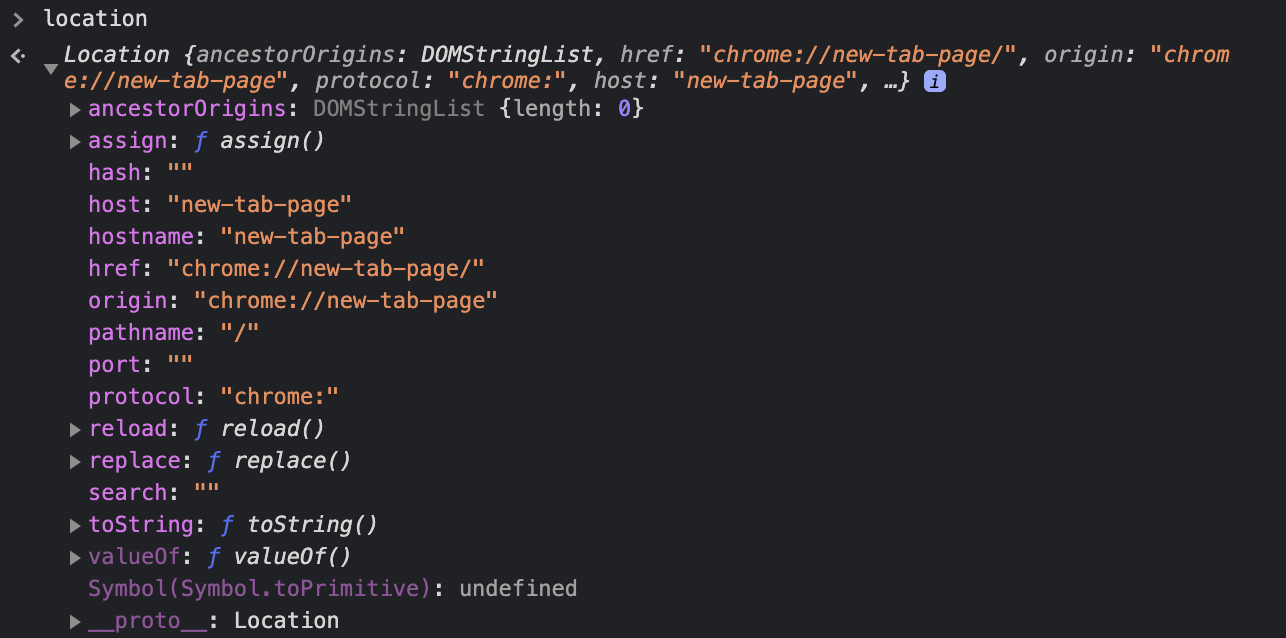 [JavaScript] location 란?