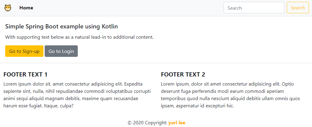 Kotlin으로 Spring Boot 개발하기 Bootstrap을 이용한 Ui 변경