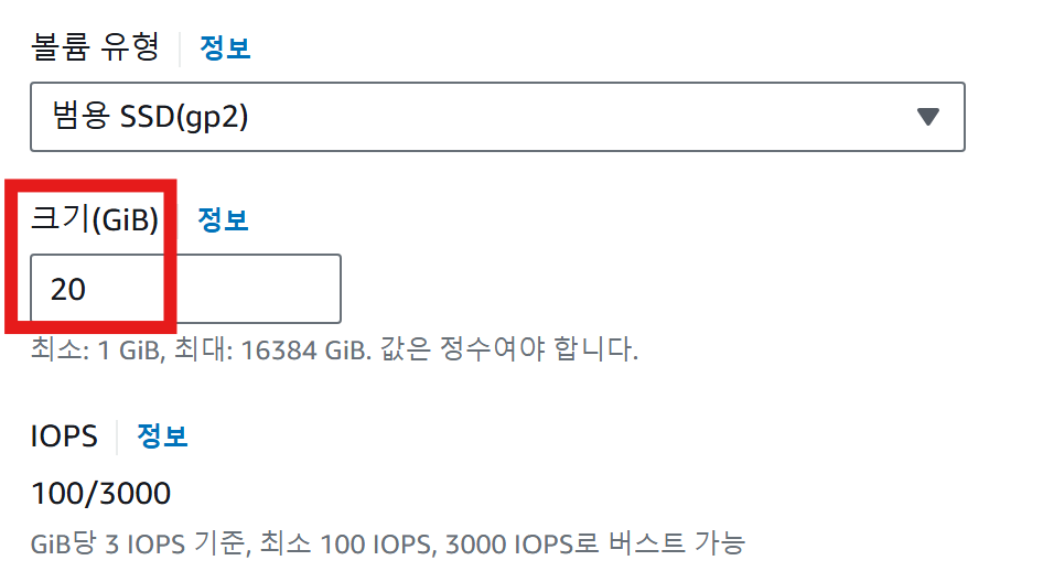 AWS EC2 t2.micro 스토리지 볼륨(용량) 확장