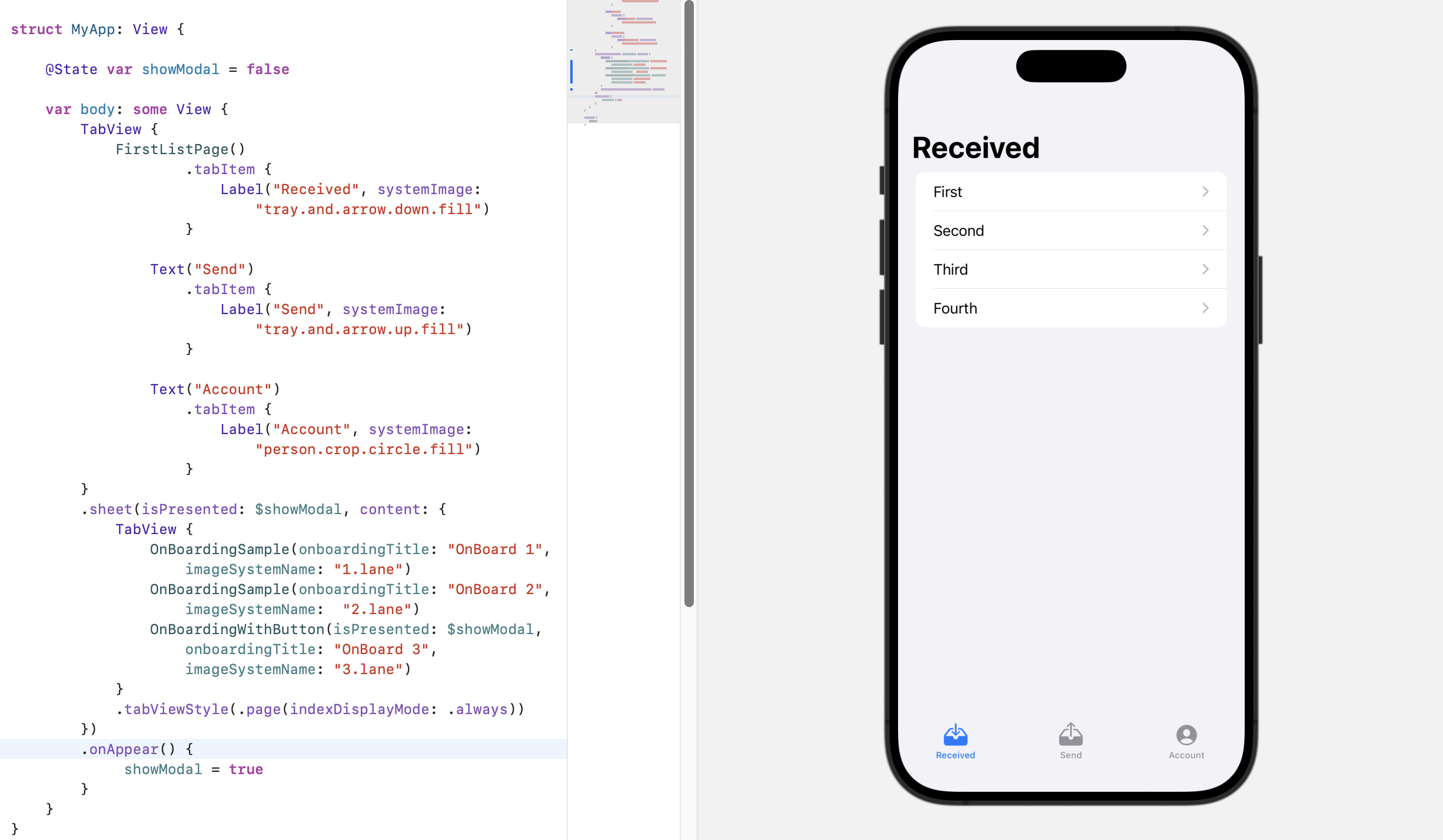 [SwiftUI] TabView를 활용한 멀티스크린