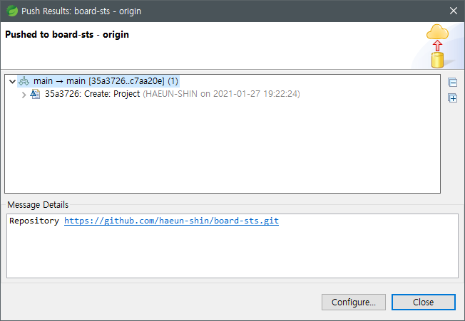 3. 깃허브(GitHub) 연동하기 - 스프링부트(SpringBoot)