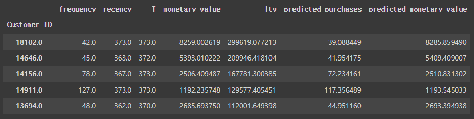 LTV BG/NBD Gamma-Gamma (2)
