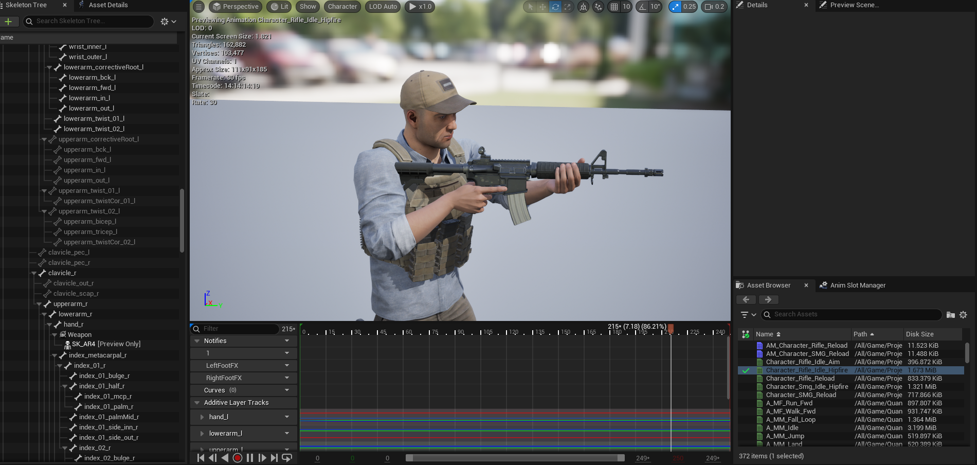 Unreal Engine 5 - FPS 게임 (9): Animation State Machine과 Animation Montage