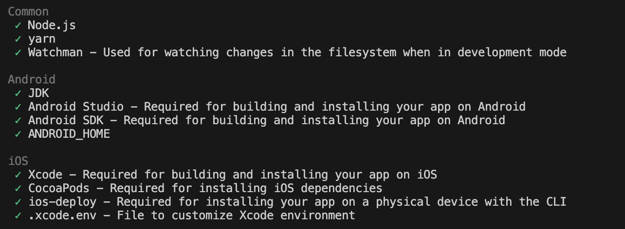 [React-native] react-native doctor로 초기세팅 확인하기