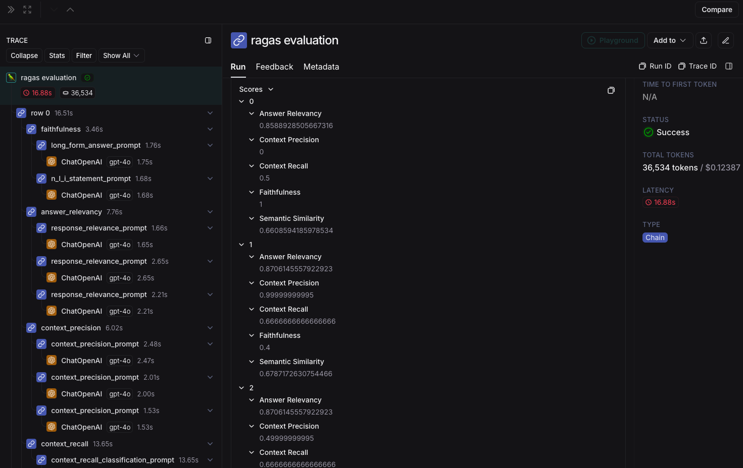 RAGAS LLM 평가지표 구현 with Langsmith