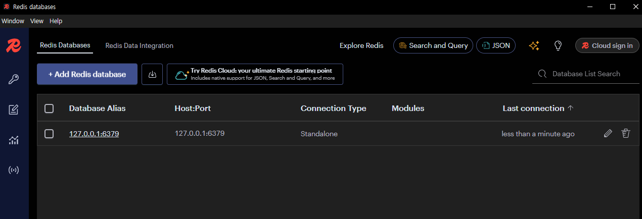Redis Insight(레디스 GUI Tool)