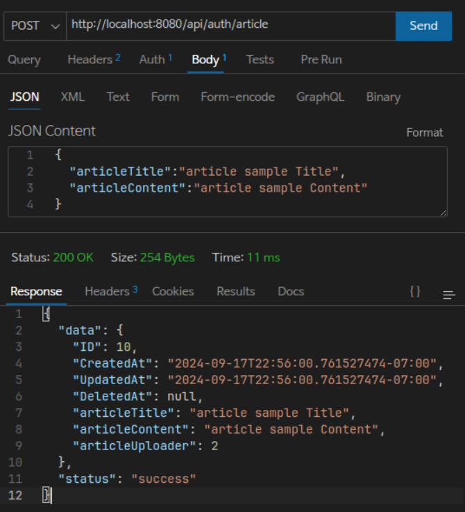 [GO] Golang과 Gin을 이용한 백엔드 RESTFUL API 개발 (4)