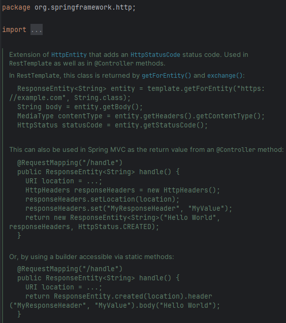 ResponseEntity의 모든 것