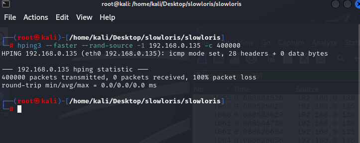 [대역폭 공격] ICMP Flood