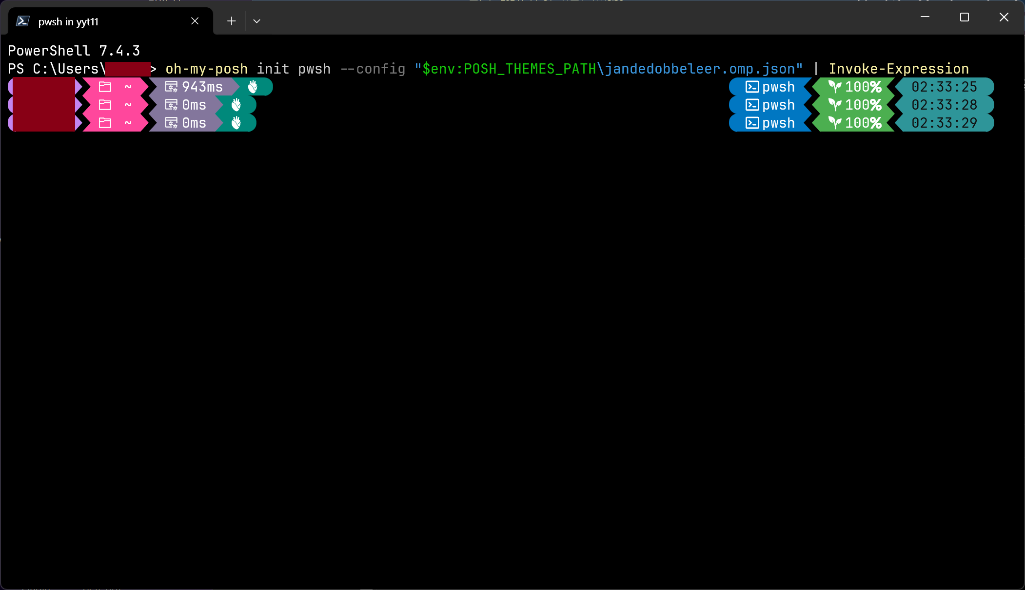 [ Powershell ] Oh-my-posh로 나만의 터미널 꾸미기