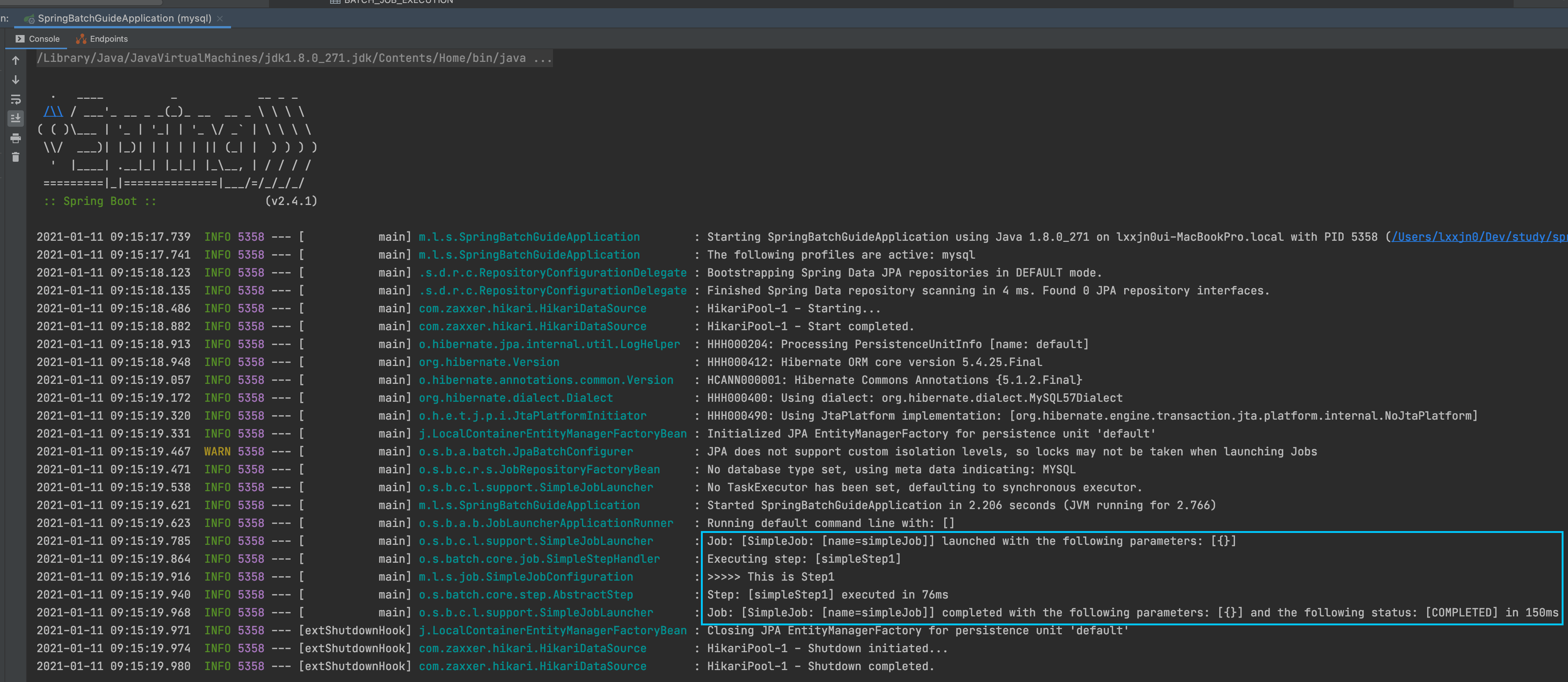 Spring Batch Guide - 02. Batch Job 실행하기