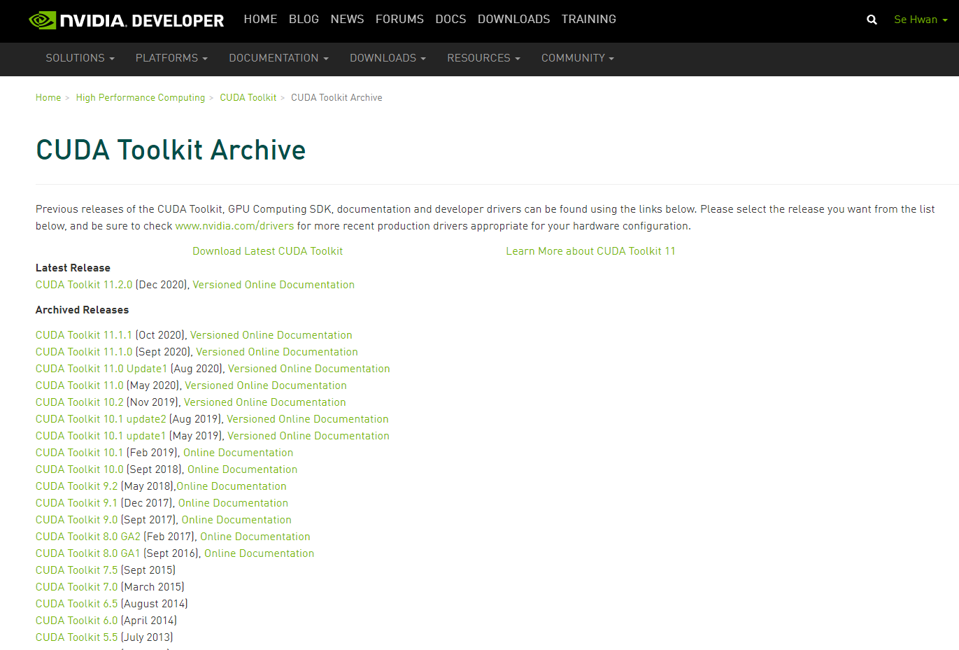 GPU 사용을 위한 CUDA 환경 구성하기