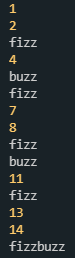 fizzBuzz