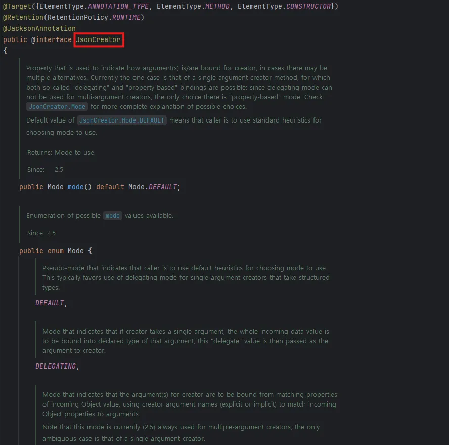 Jackson 라이브러리가 Json데이터를 CustomUserDetails 객체로 변환시 발생하는 에러