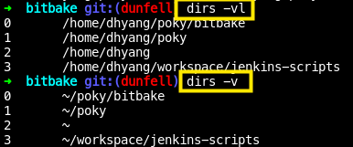 path를 다루는 shell 1: dirs, pushd, popd, dirname, basename, pwd