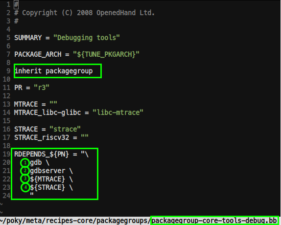 yocto - packagegroup
