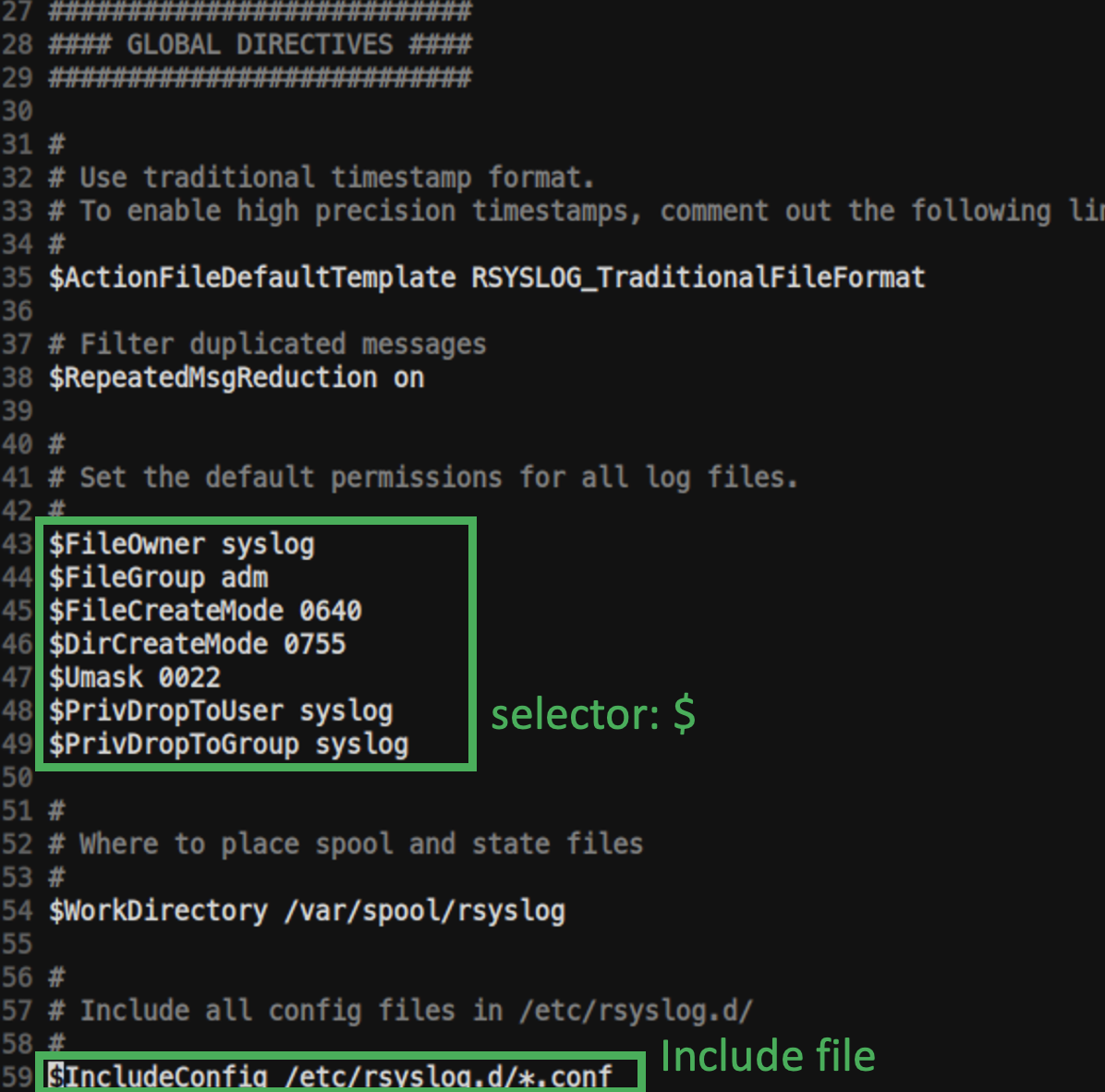 linux log: syslog.service, /var/log