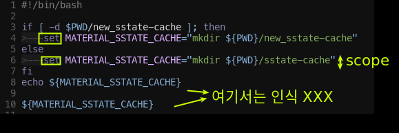export / set / unset / declare / typeset