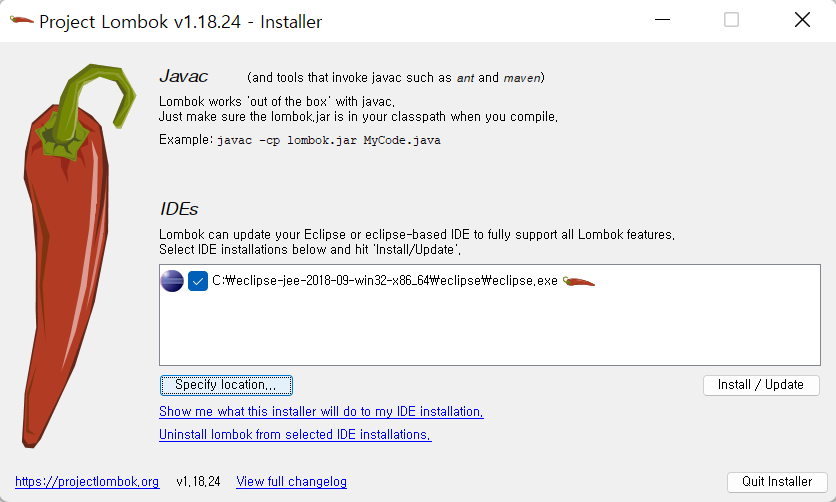 [SpringBoot] Lombok 적용하기