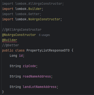 DTO에는 어떤 Annotation을 붙여야 할까?