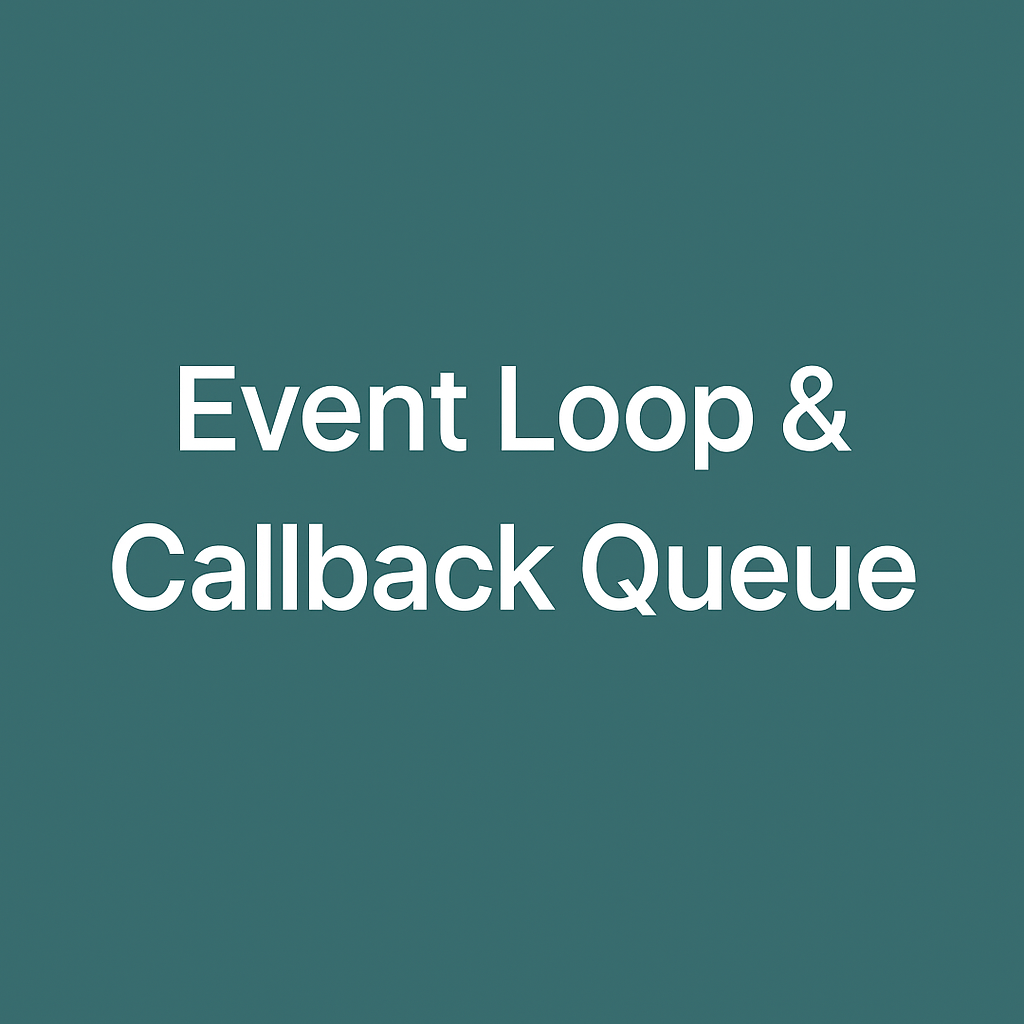 javascript) Event loop & Callback Queue javascript) Event loop & Callback Queue